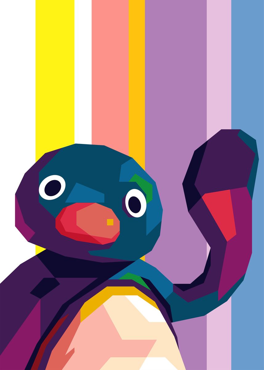 'Hello Penguin Meme' Poster, picture, metal print, paint by Muifatin ...