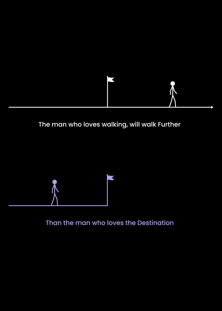 'walk further ' Poster by Visually Needed | Displate