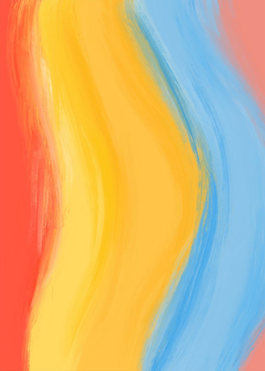 'Different Wave Color' Poster by Gokan Redoulse | Displate