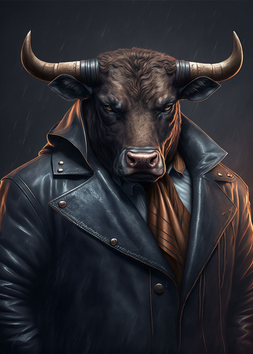 'Billy the bull' Poster, picture, metal print, paint by Designersen ...