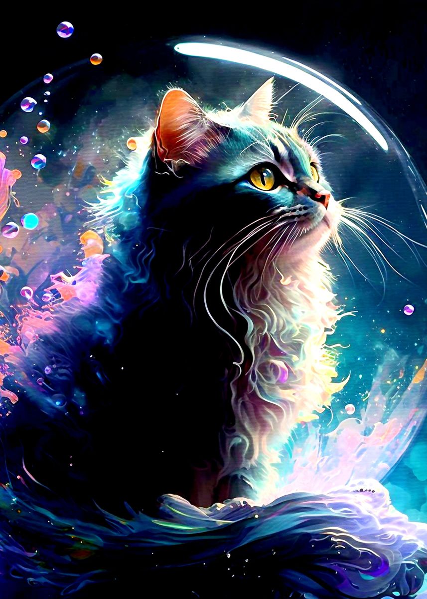 'Cute Cat' Poster by davisd lee | Displate