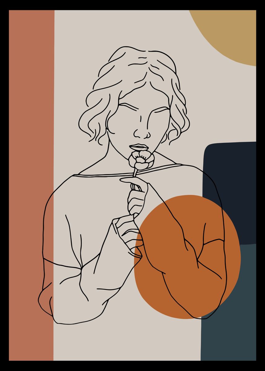 'Abstract Line Art' Poster by Nae | Displate