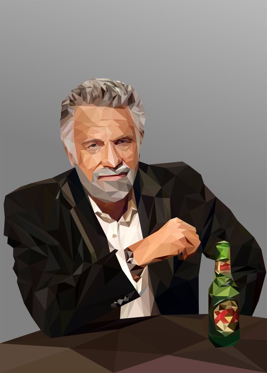 'most interesting man meme' Poster, picture, metal print, paint by ...