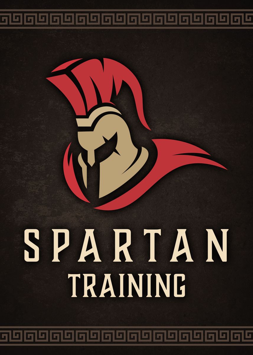 'Spartan Training Fitness' Poster, picture, metal print, paint by ...