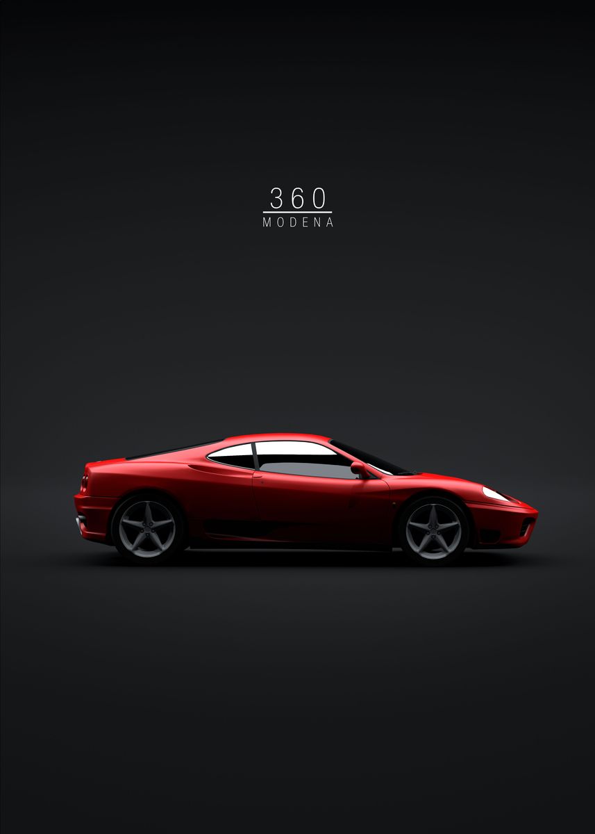 '1999 Ferrari 360 Modena' Poster, picture, metal print, paint by 21 MXM ...