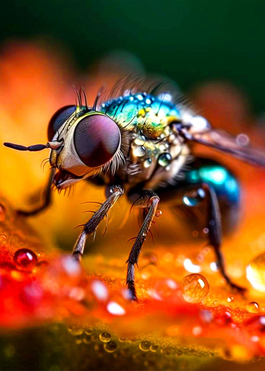 'Fly' Poster, picture, metal print, paint by le thinh | Displate