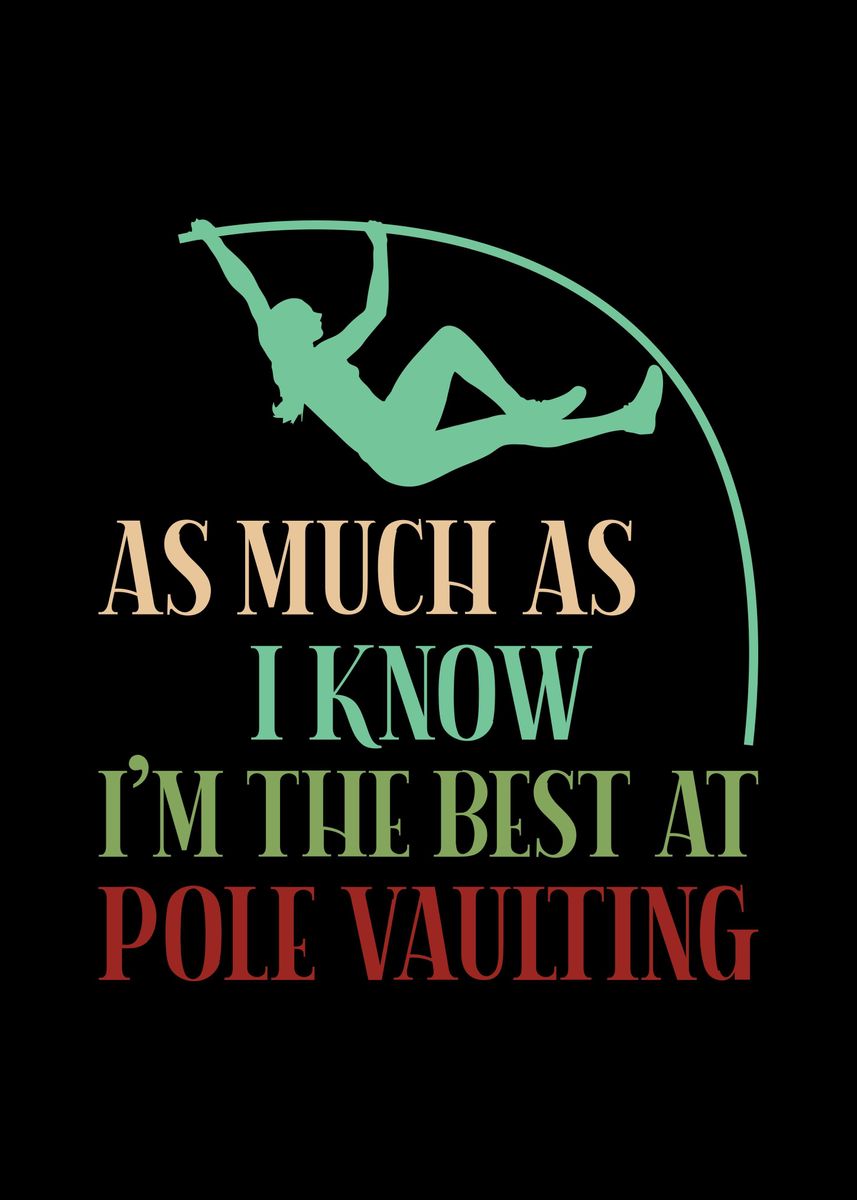 'Pole Vault' Poster, picture, metal print, paint by Sebastian Wünsche ...