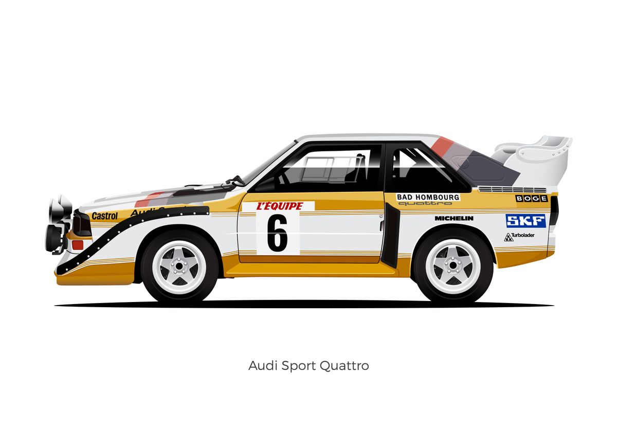 'Audi Sport Quattro' Poster by Conceptual Photography | Displate