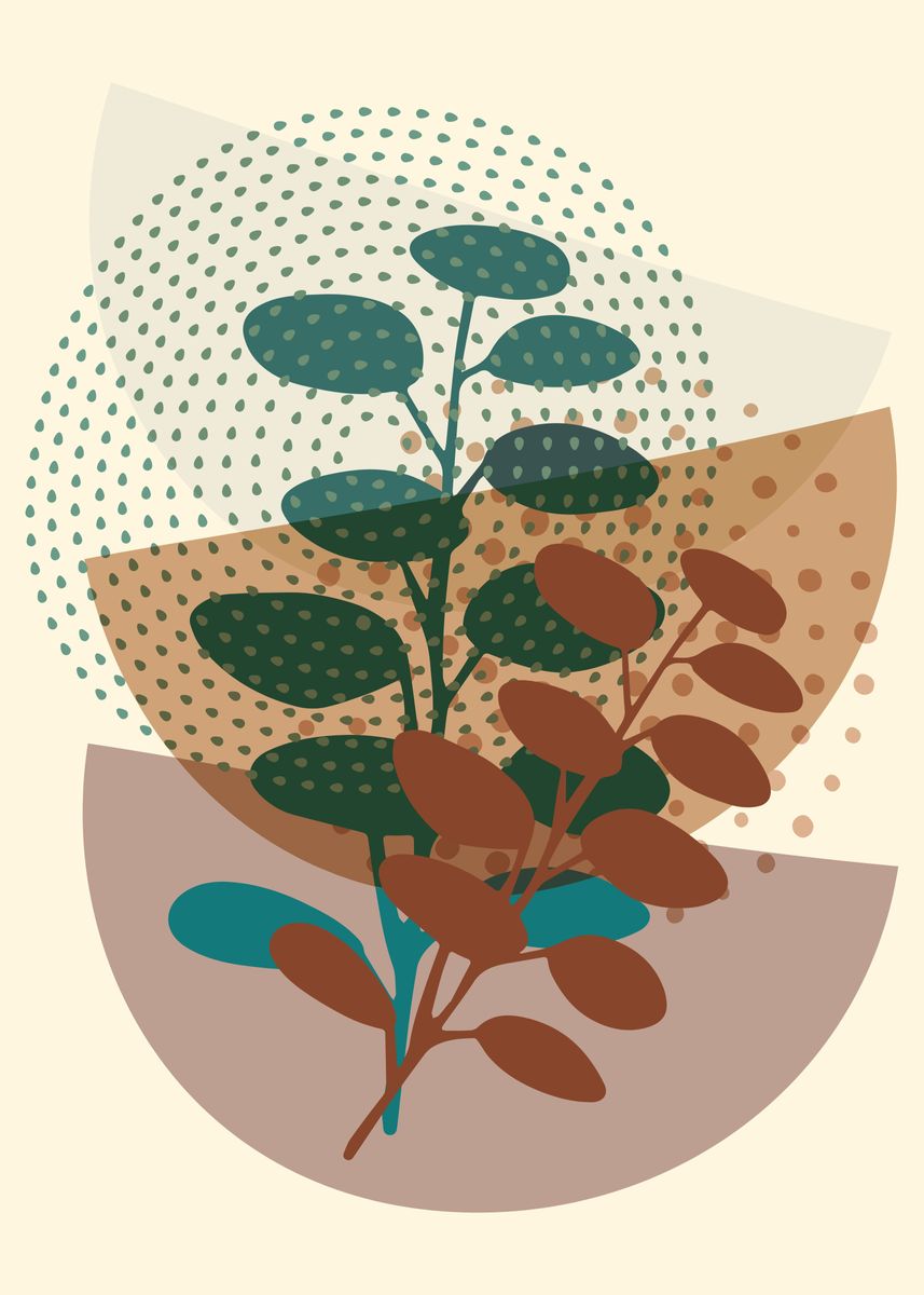 'Minimalist Floral' Poster, picture, metal print, paint by NIZAM KHAN ...