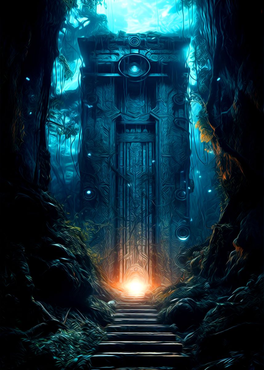 'Fantasy World' Poster, picture, metal print, paint by hoan tran | Displate