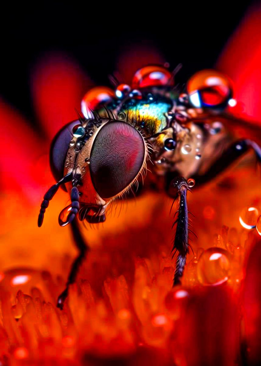 'Fly' Poster, picture, metal print, paint by le thinh | Displate