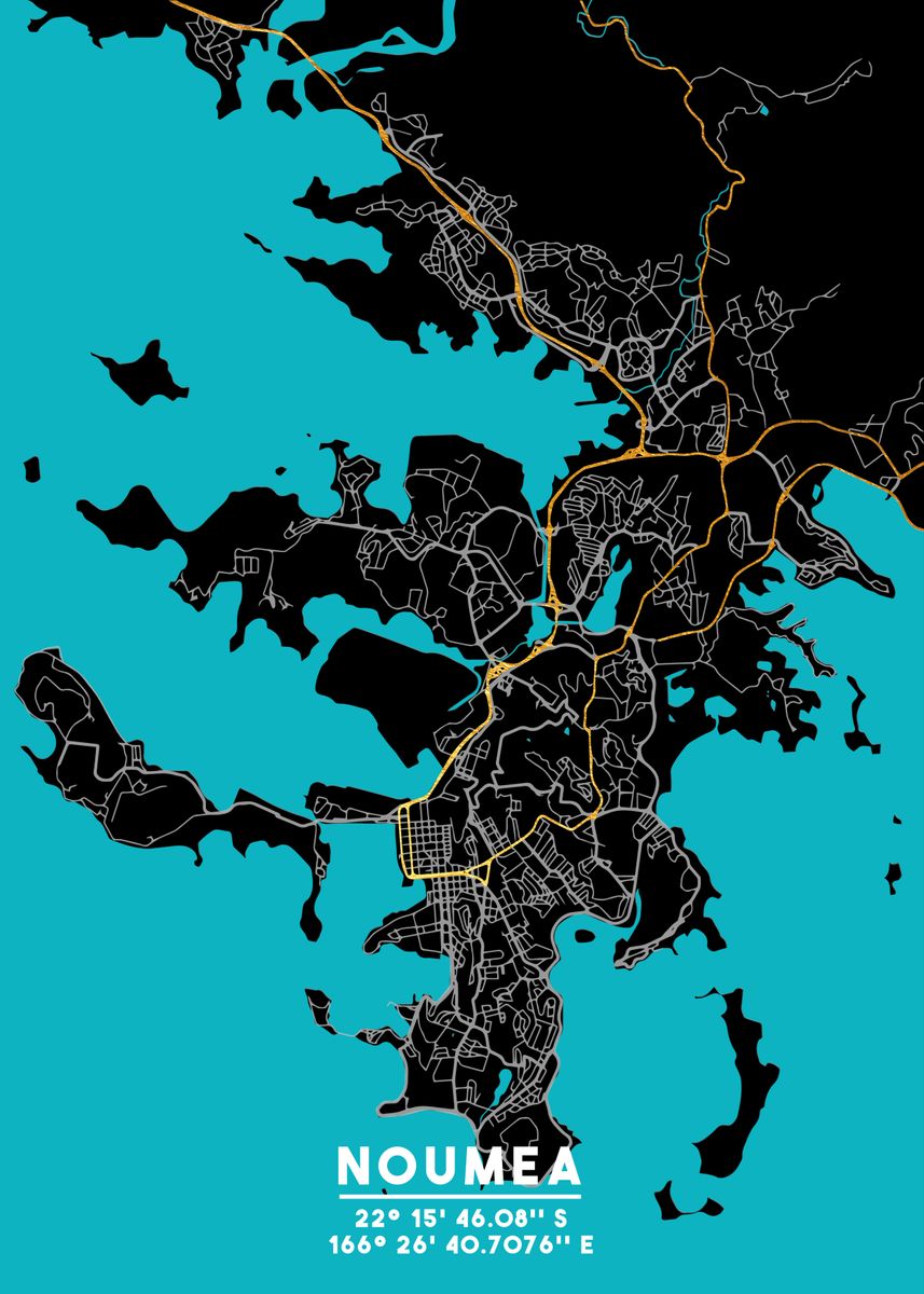 'Noumea New Caledonia' Poster, picture, metal print, paint by Clayborne ...
