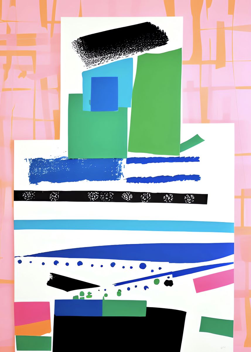 'Abstract Morning Collage' Poster by BluePinkPanther | Displate