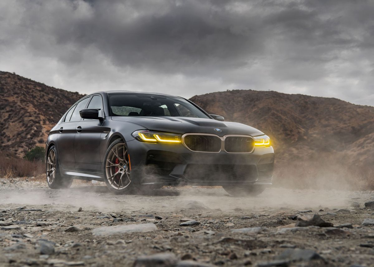 'BMW M5 CS' Poster by Indi Creator | Displate