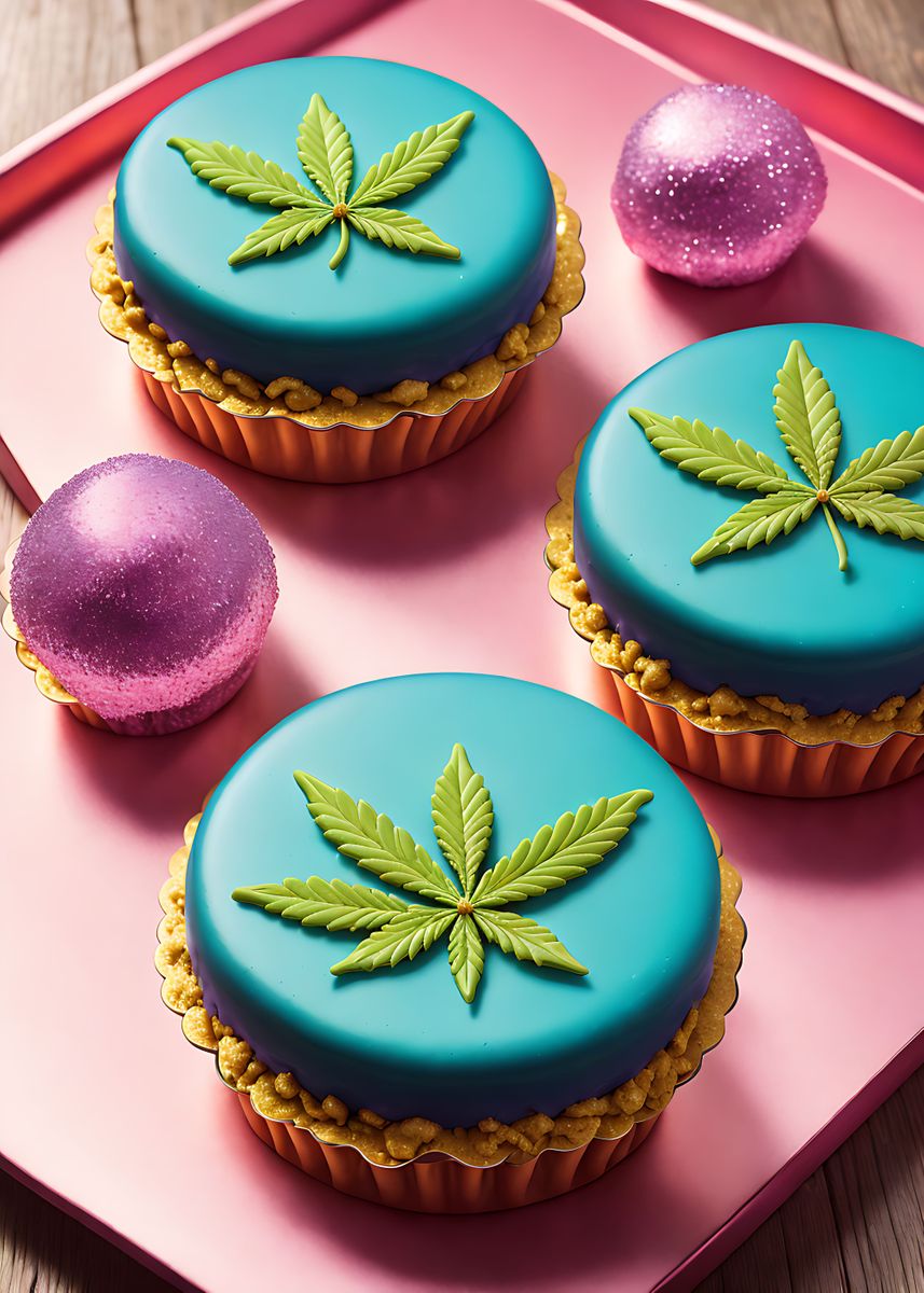 'Glitter Weed 18' Poster, picture, metal print, paint by Felix Kloss ...