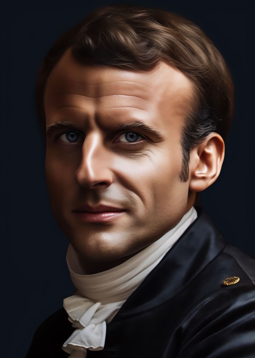 'Emmanuel Macron 05' Poster, picture, metal print, paint by Art Concept ...