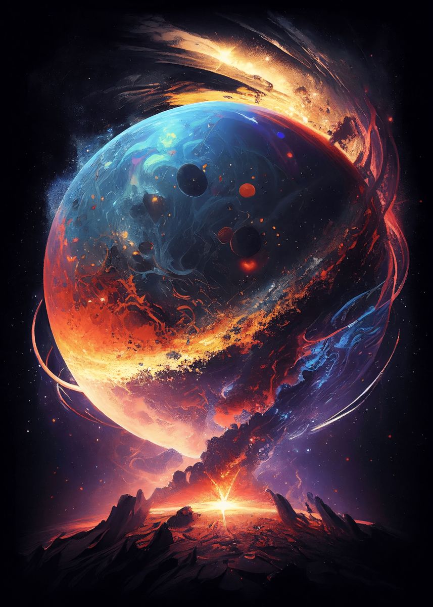 'Abstract Universe' Poster by Hazzo Design | Displate