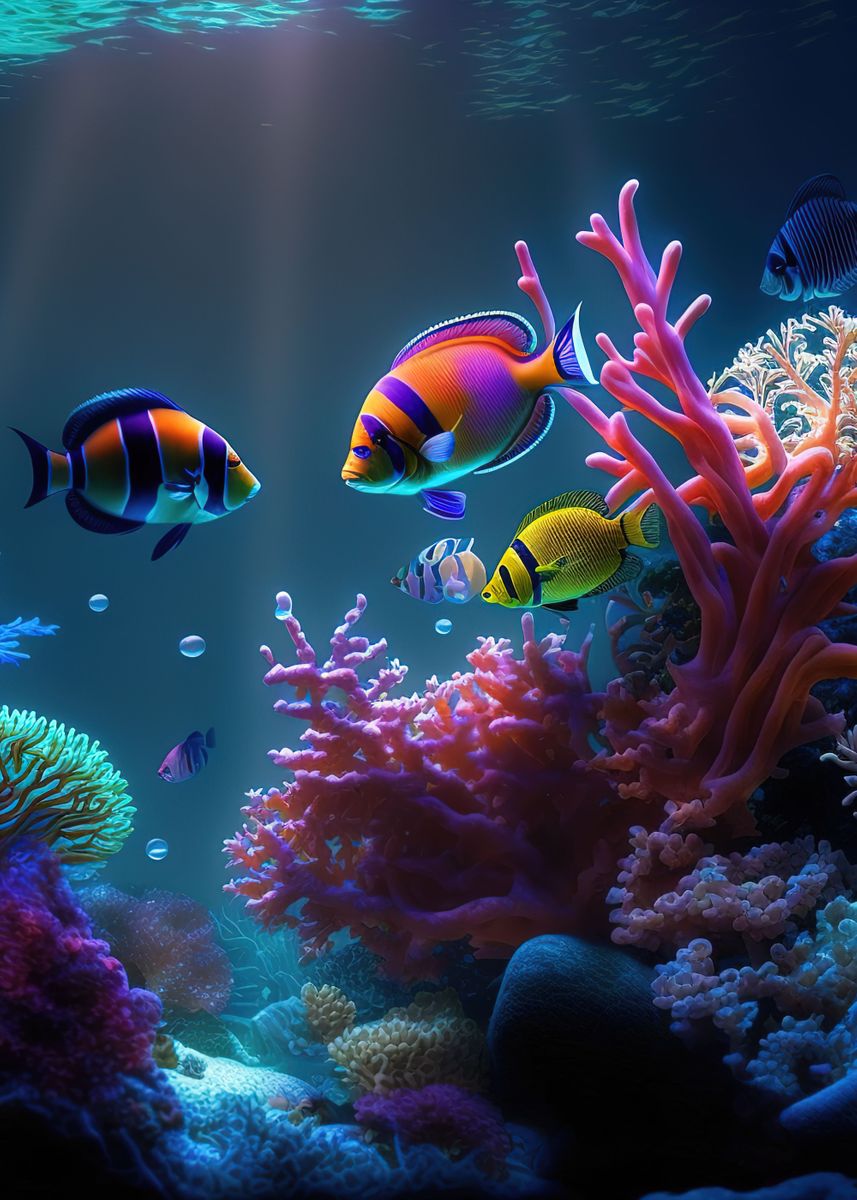 'Aquarium ' Poster by Jena | Displate