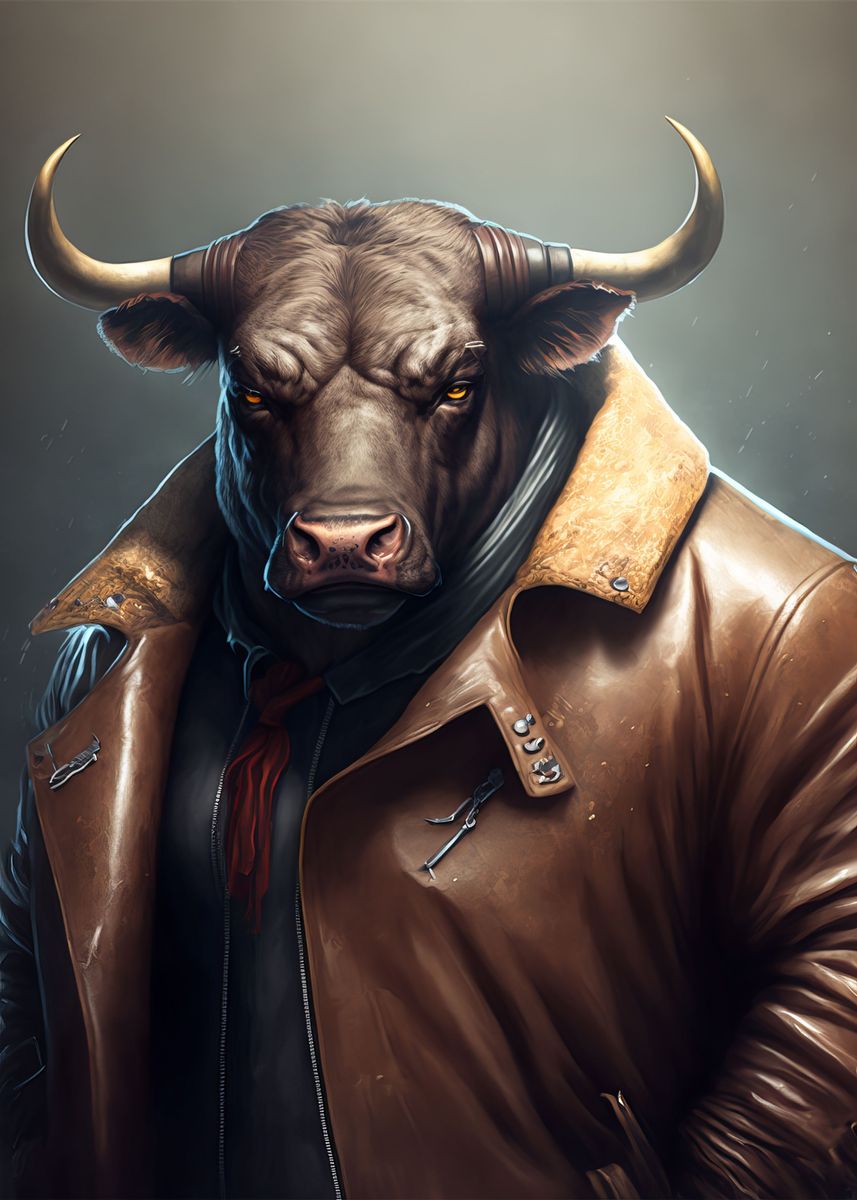 'Benjamin bull' Poster, picture, metal print, paint by Designersen ...