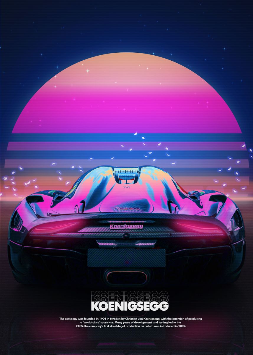 'Koenigsegg Jesk' Poster, picture, metal print, paint by Aliigal ...