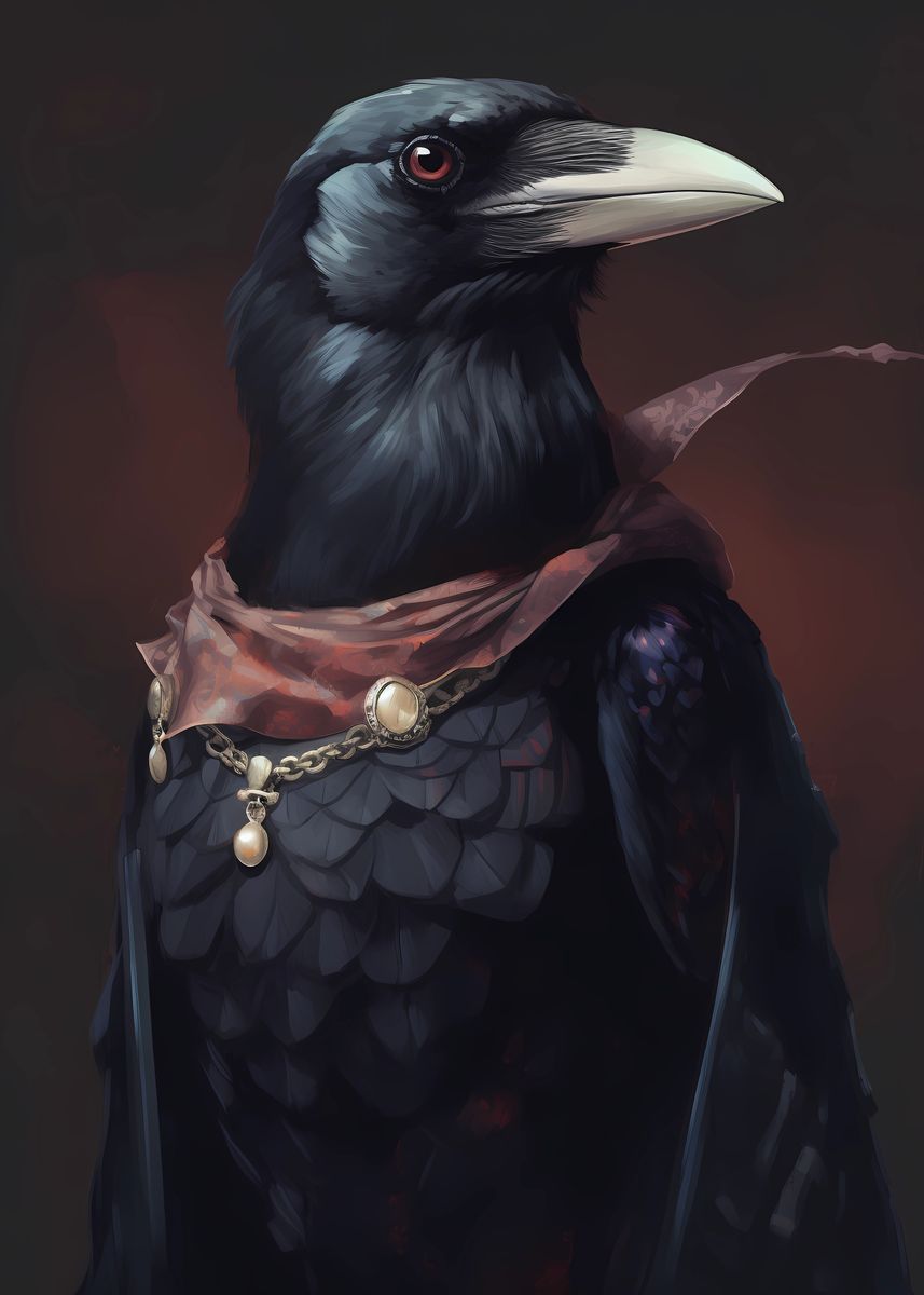 'Raven Unrealistic' Poster, picture, metal print, paint by Kytzia ...