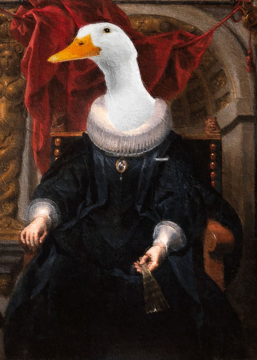 'Duck meme' Poster, picture, metal print, paint by Meme Daily | Displate