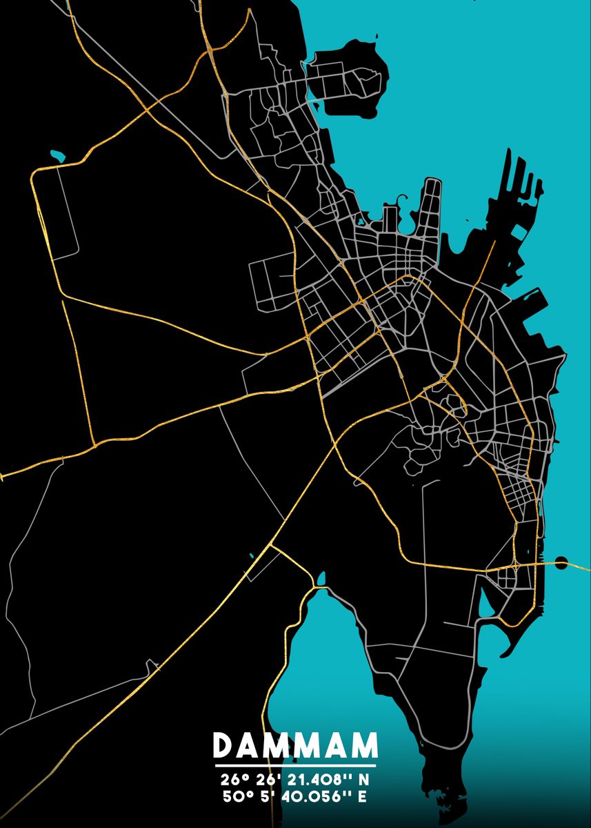 'Dammam Saudi Arabia' Poster, picture, metal print, paint by Clayborne ...