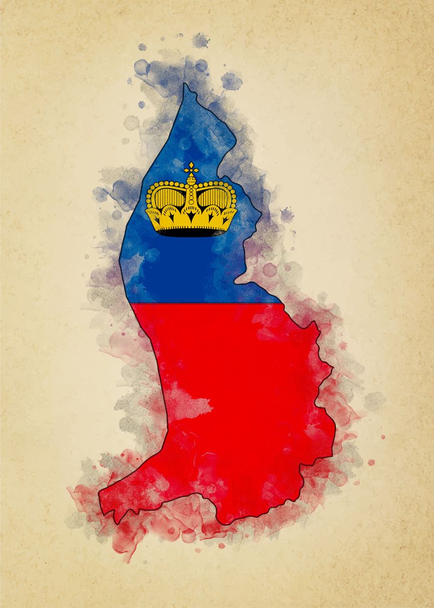 'Liechtenstein' Poster, picture, metal print, paint by Eli Cassin ...