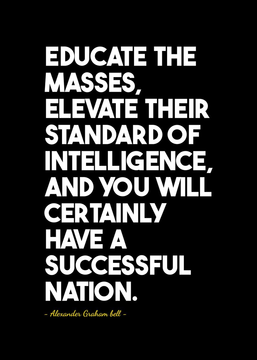 'quote Alexander Graham bel' Poster, picture, metal print, paint by ...