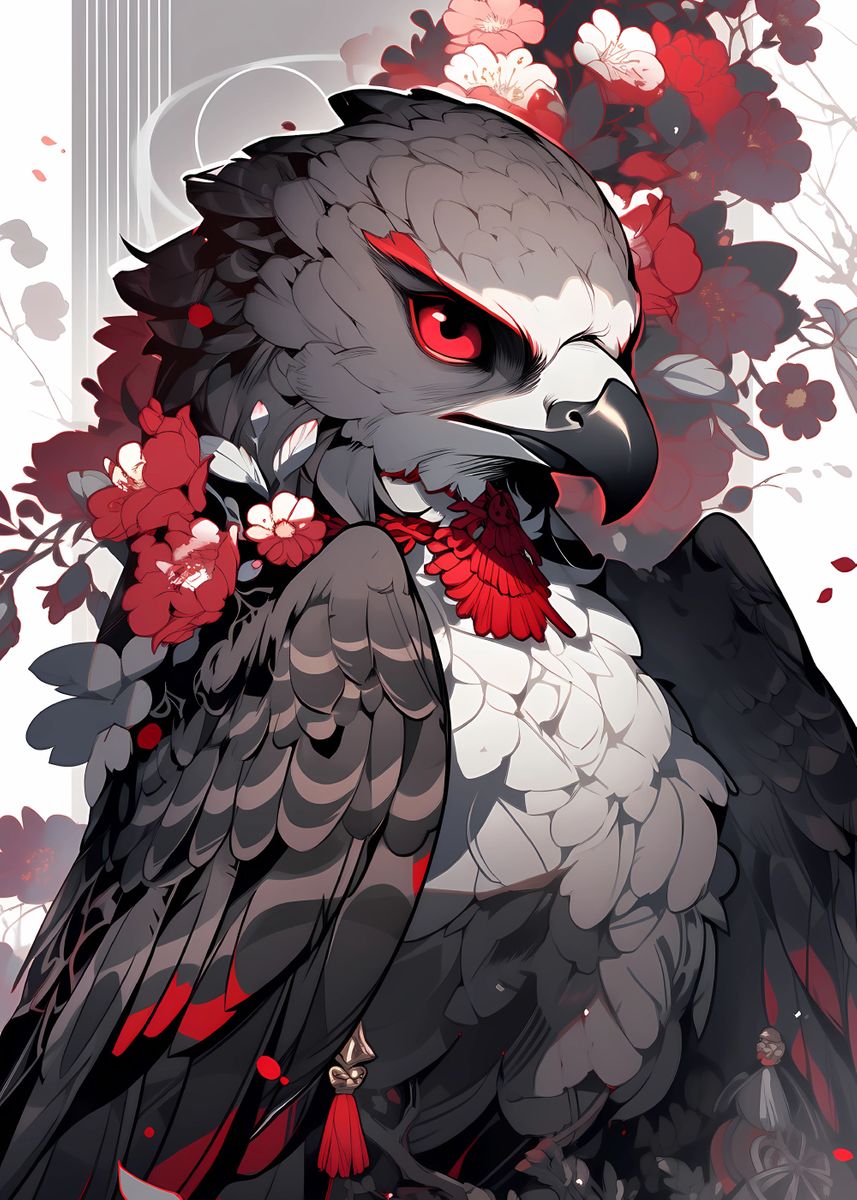 'Falcon Whimsical' Poster, picture, metal print, paint by Anmarie ...