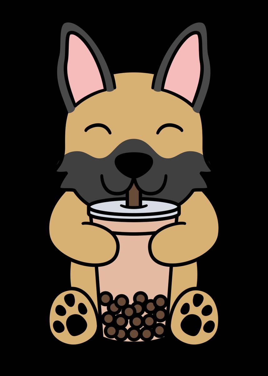 'German Shepherd Boba' Poster, picture, metal print, paint by PetPrints ...