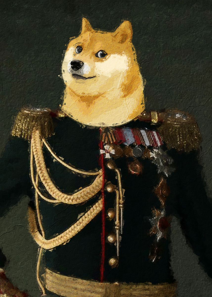 'Doge meme' Poster, picture, metal print, paint by Meme Daily | Displate