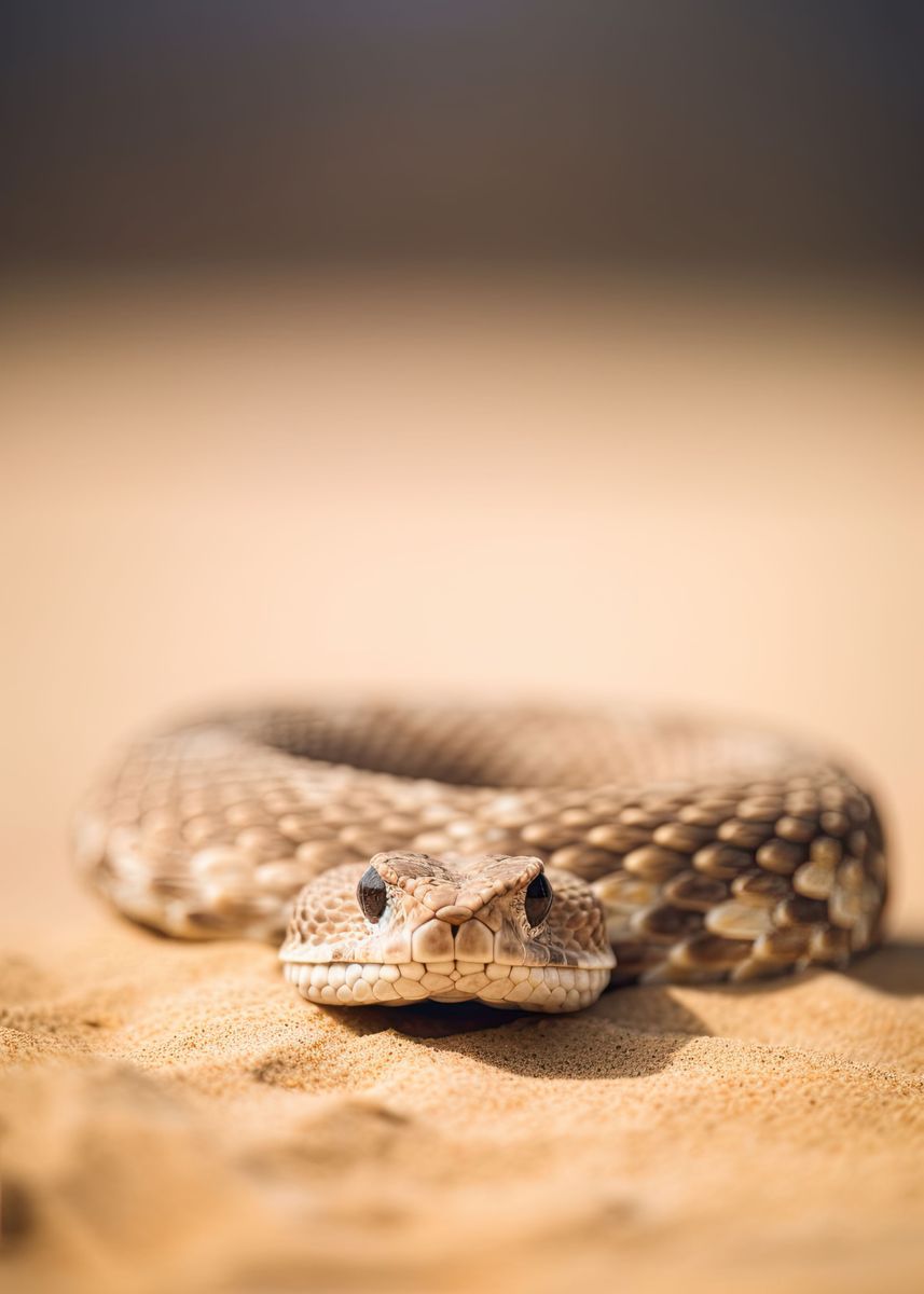 'Slithering Sand Snake' Poster, picture, metal print, paint by ...