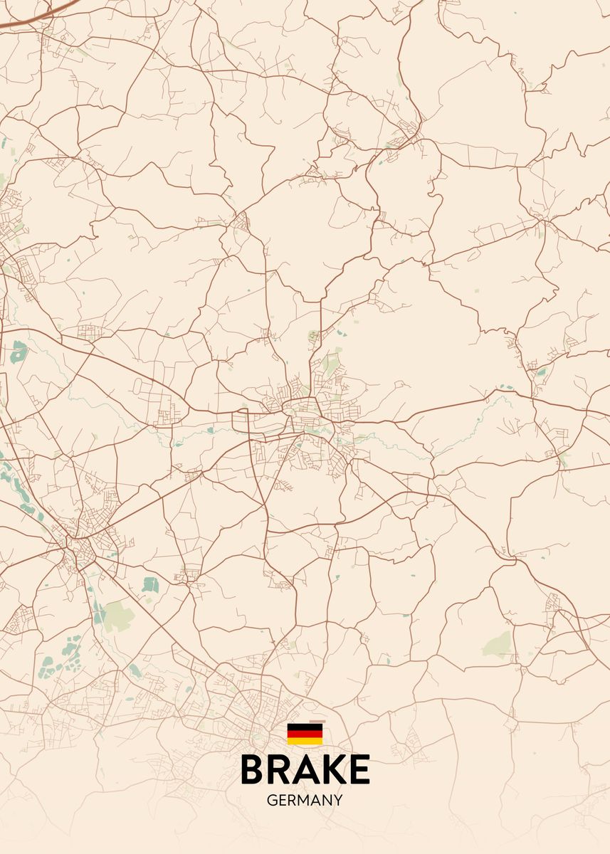 'Brake DE' Poster, picture, metal print, paint by IMR Designs | Displate