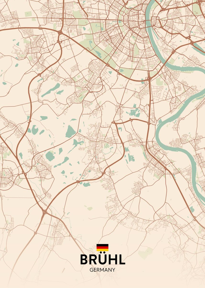 'Bruhl DE' Poster by IMR Designs | Displate