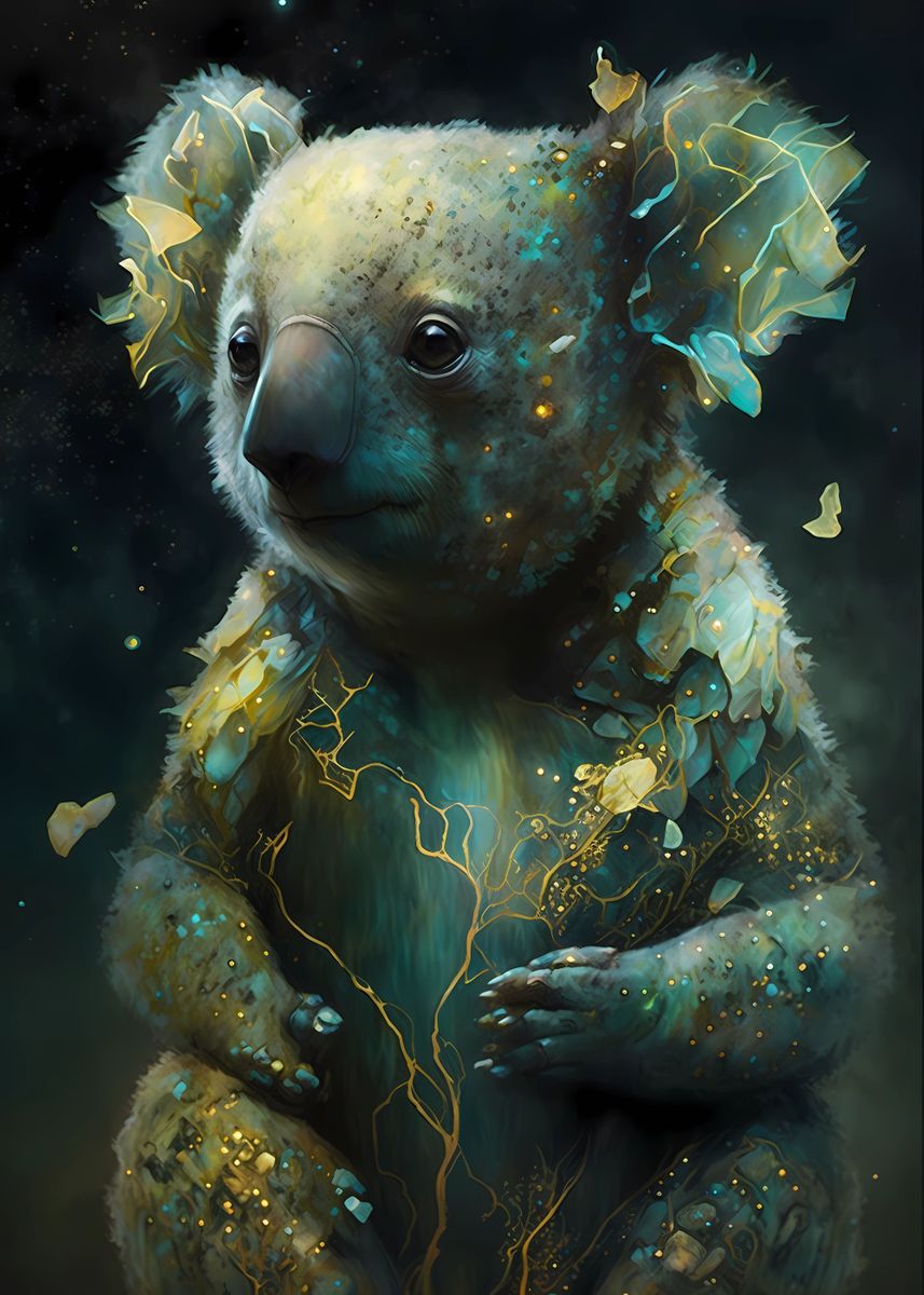 'Koala Mythological' Poster, picture, metal print, paint by Cassidee ...