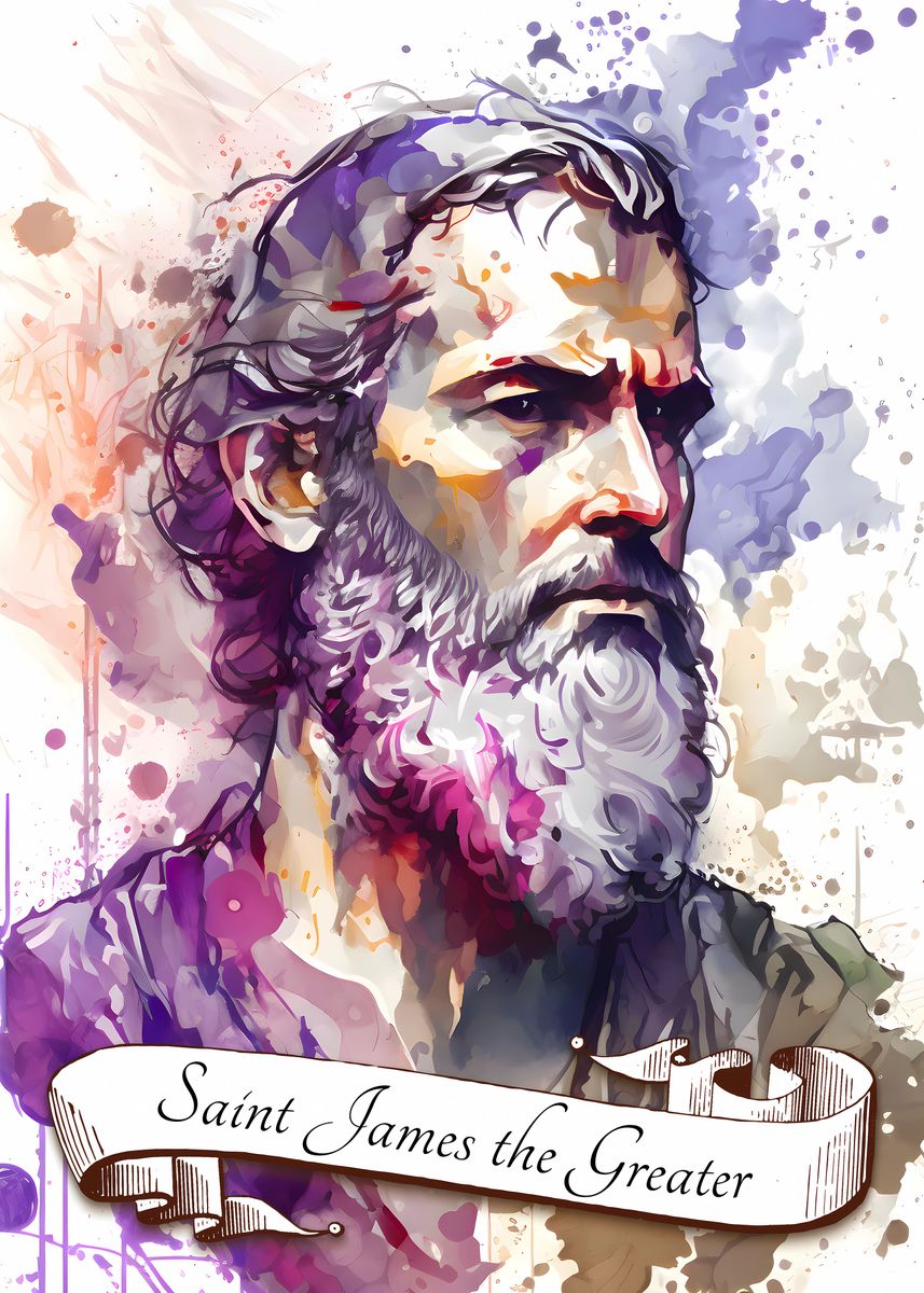 'Saint James the Greater' Poster, picture, metal print, paint by Jamestar | Displate