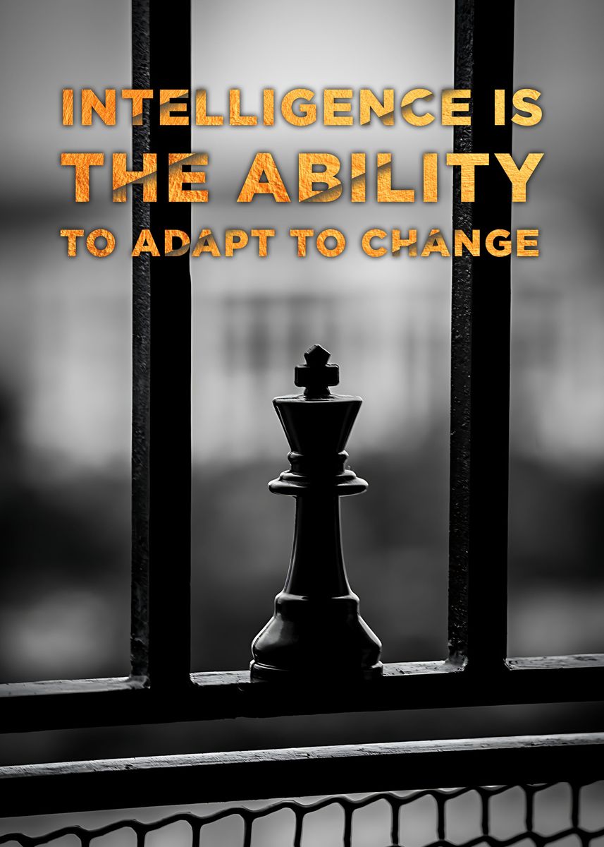 'Intelligence is Ability' Poster, picture, metal print, paint by ...