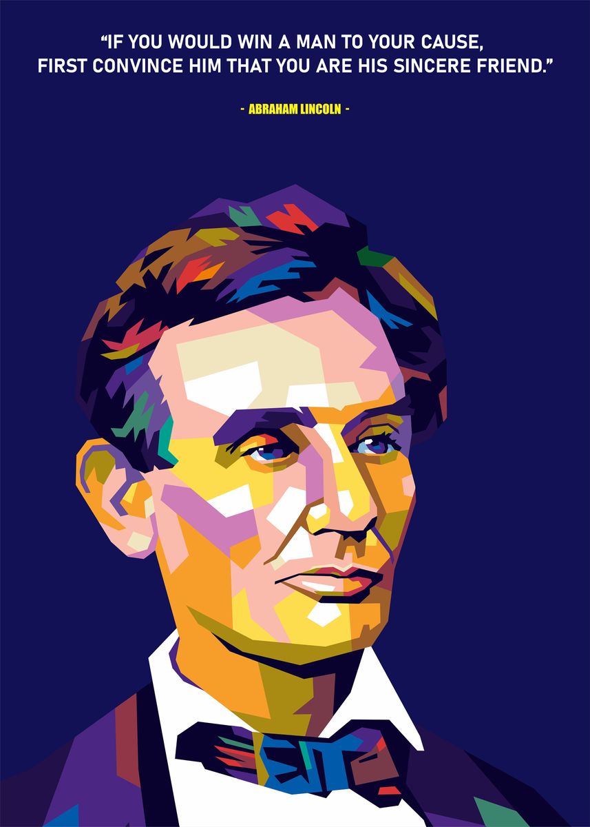 'Abraham Lincoln' Poster, picture, metal print, paint by Erick Sato ...