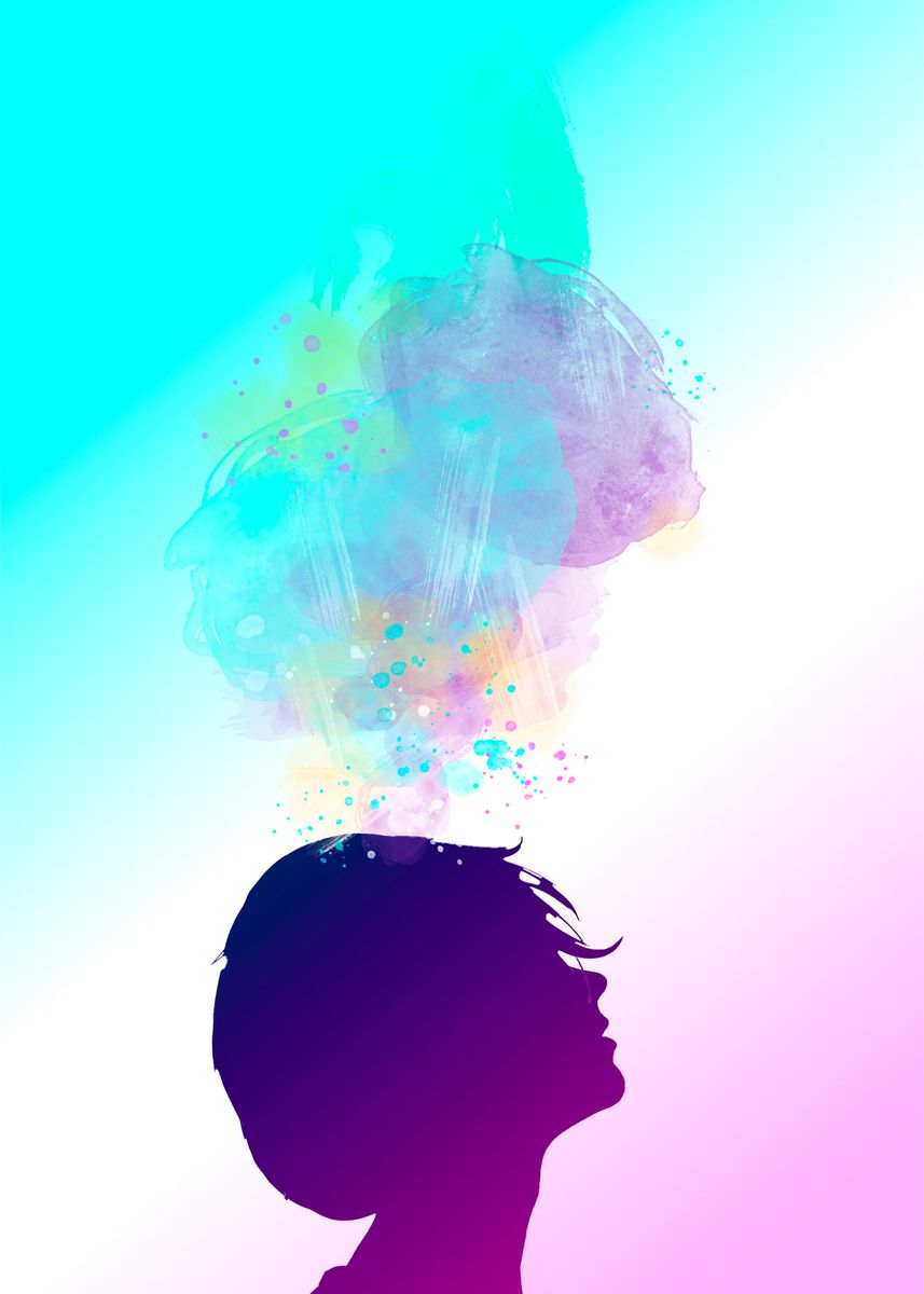 'Thinking colors' Poster, picture, metal print, paint by Fátima ...