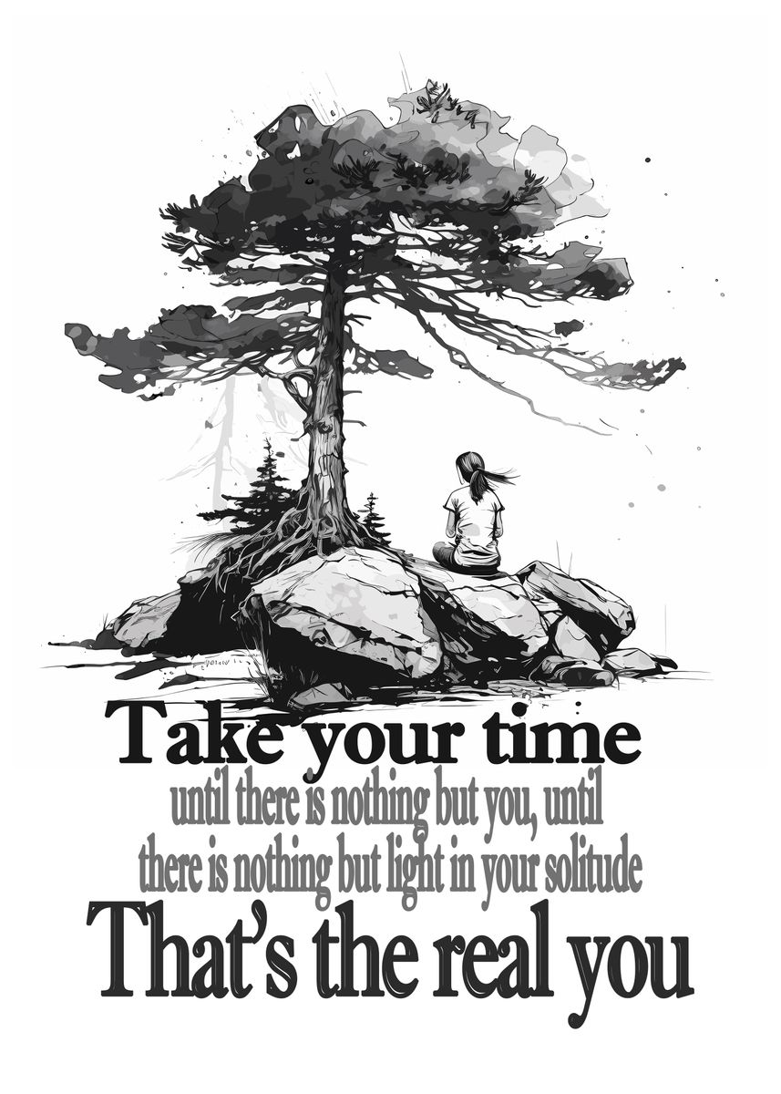 'Time Quotes' Poster, picture, metal print, paint by Bramsgraphic ...