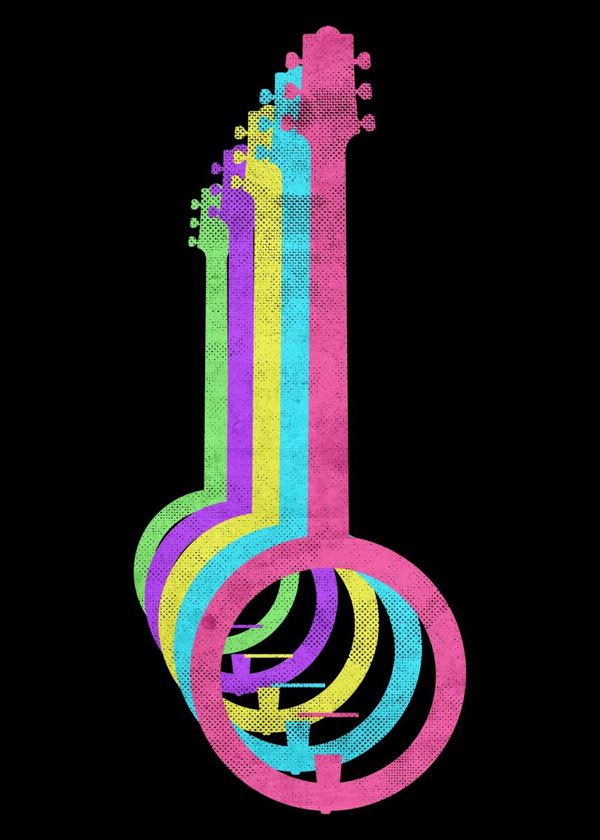 'Banjo' Poster, picture, metal print, paint by El Tropico | Displate