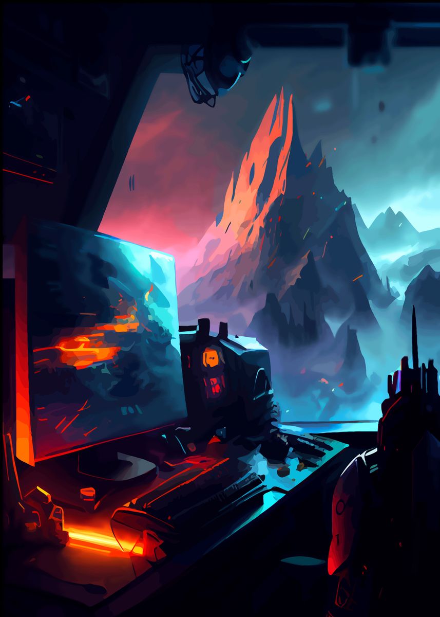 'Gaming Room' Poster by Animal Poster | Displate