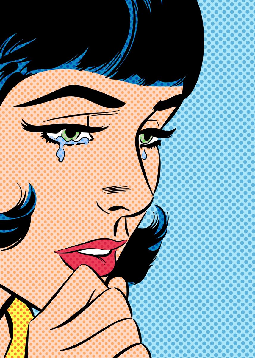 'Sad' Poster, picture, metal print, paint by Mild pic | Displate