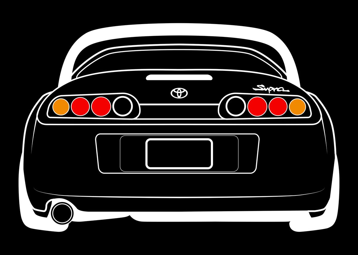 'Supra MK4' Poster by HSDESIGNSHOP | Displate