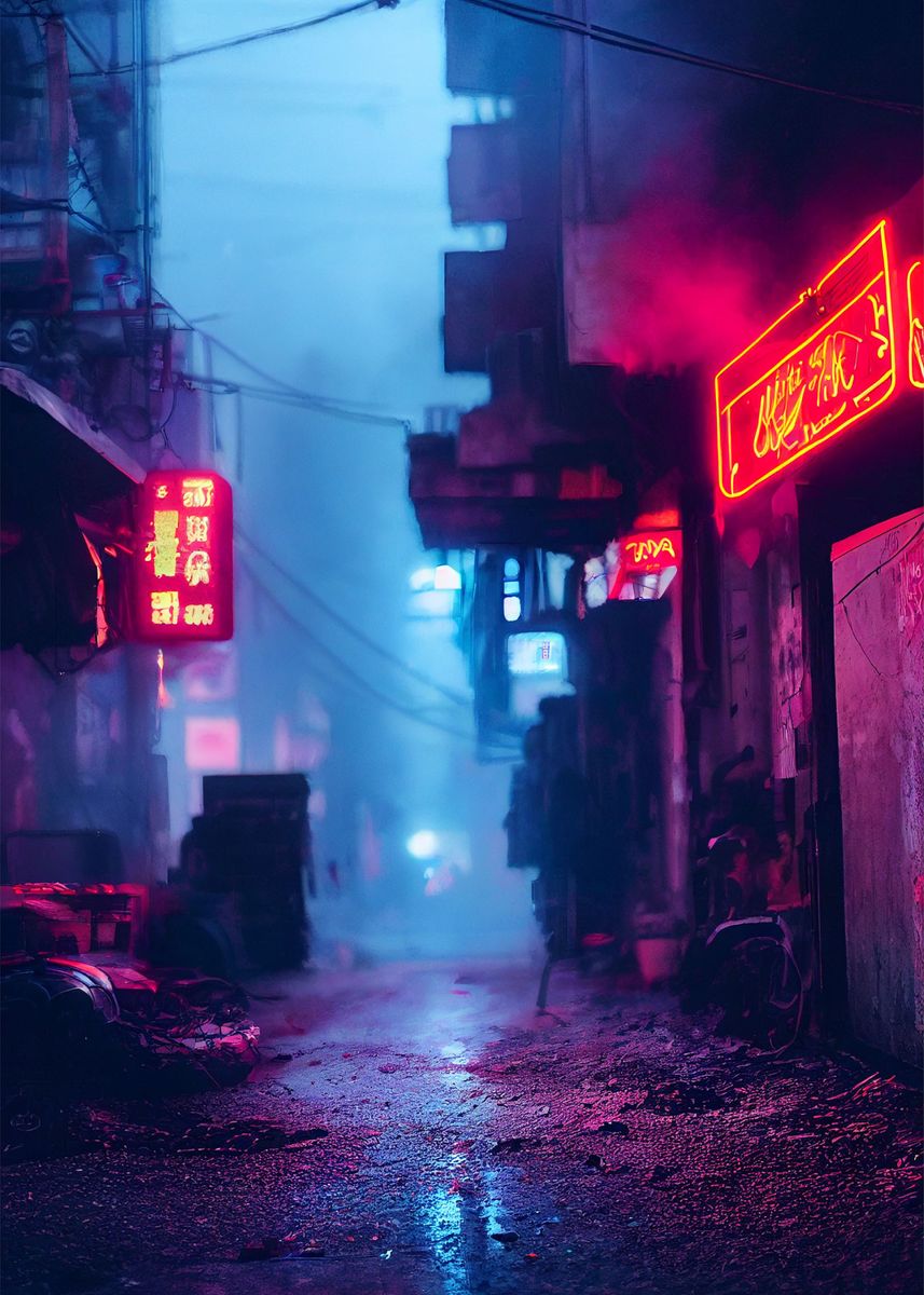 'Cyberpunk Tone' Poster, picture, metal print, paint by Creative YS ...