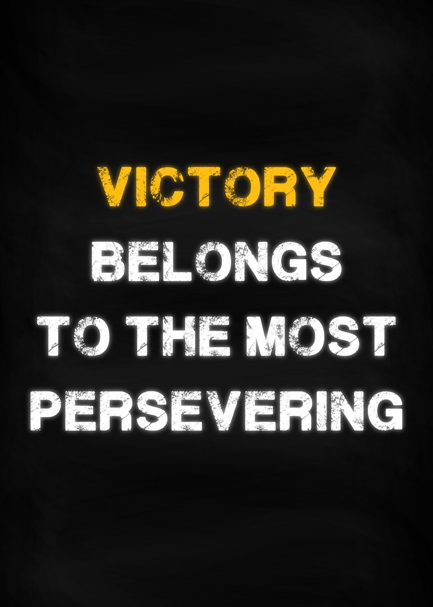 'Victory Success Win' Poster, picture, metal print, paint by dkDesign ...