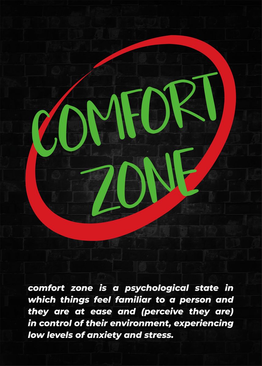 'Comfort Zone' Poster, picture, metal print, paint by Jon Polly | Displate