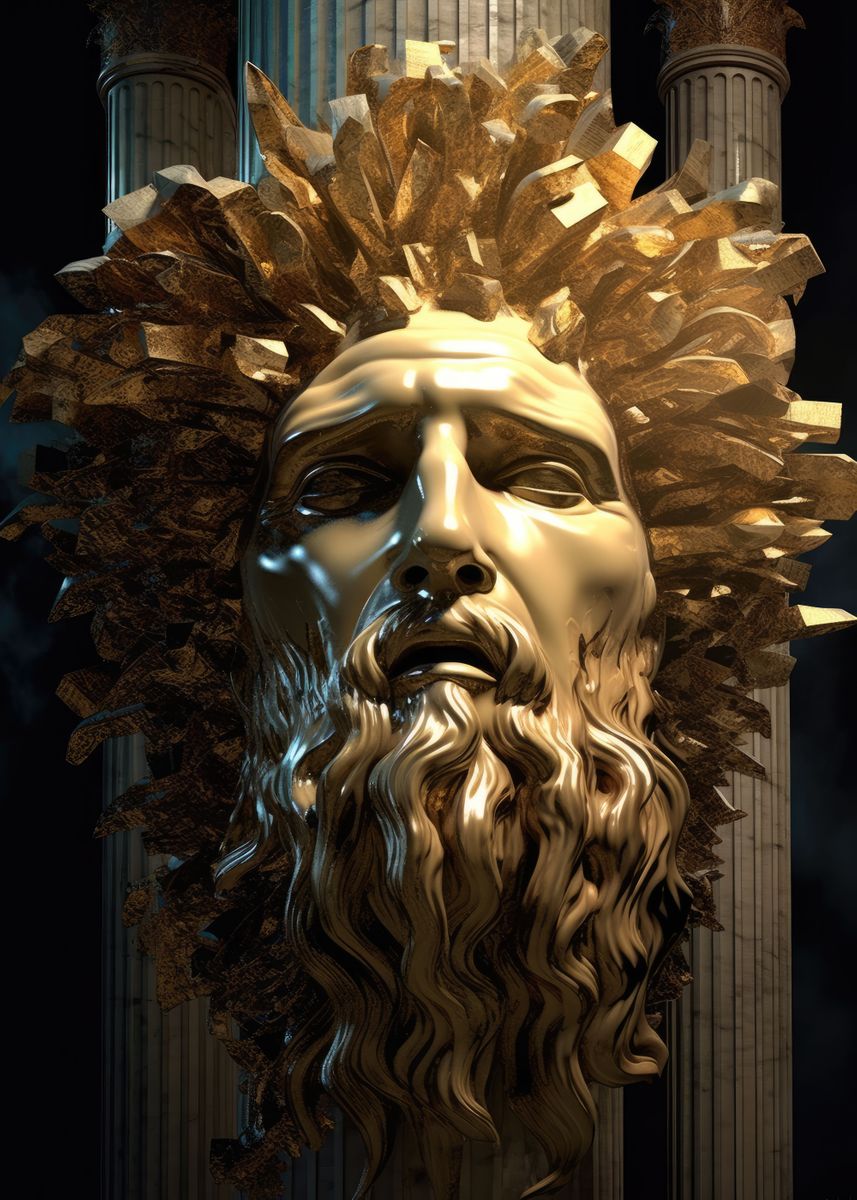 'King of Gods Mythology' Poster, picture, metal print, paint by ...