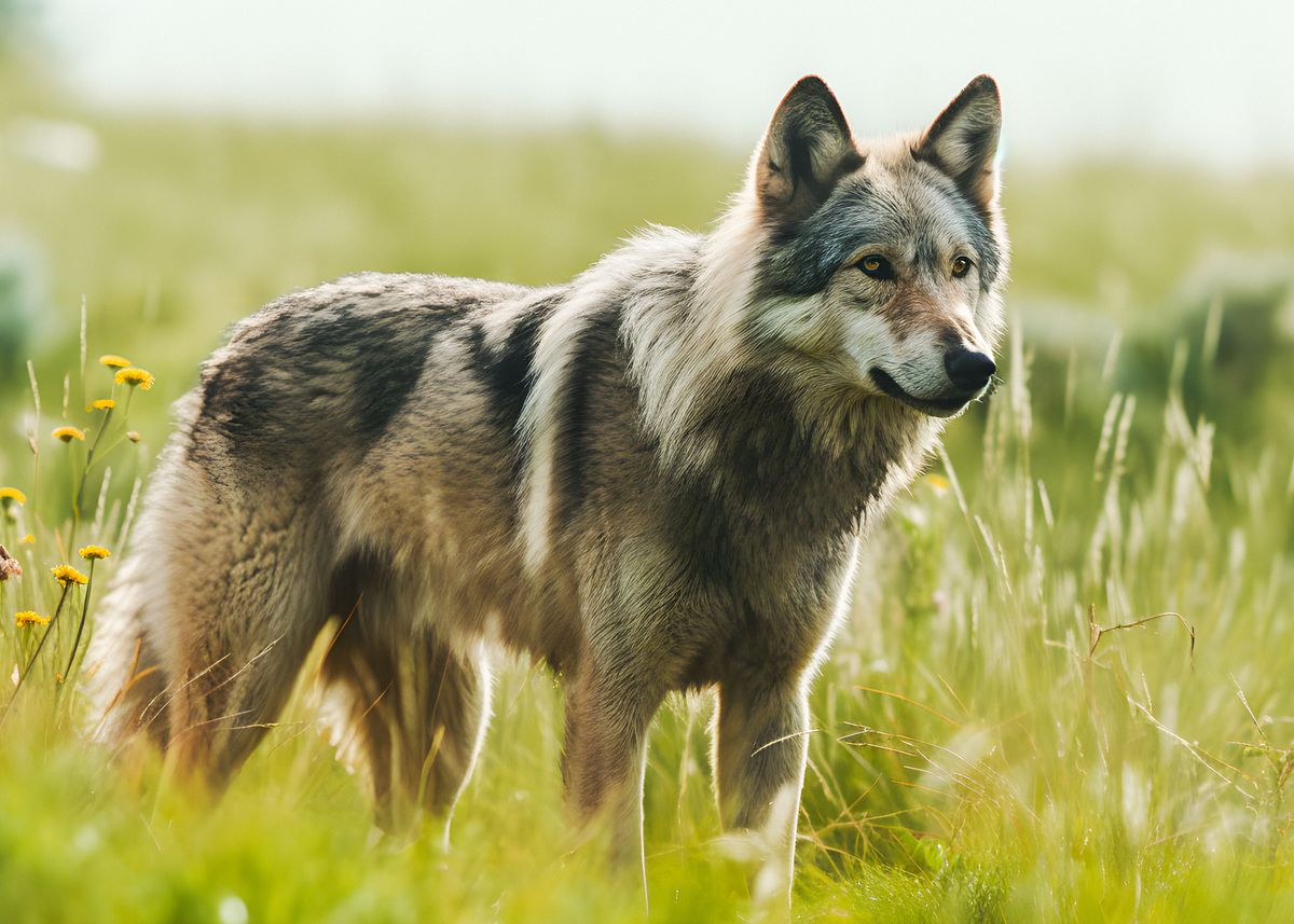 'Lonely wolf' Poster by Alan Frijns | Displate